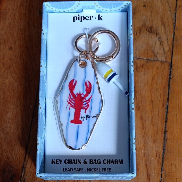 Piper K | Accessories | Piper K Lobster Key Chain Bag Charm | Poshmark